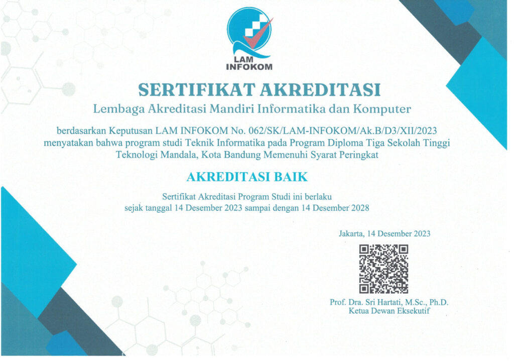 Akreditasi Prodi – Sekolah Tinggi Teknologi Mandala